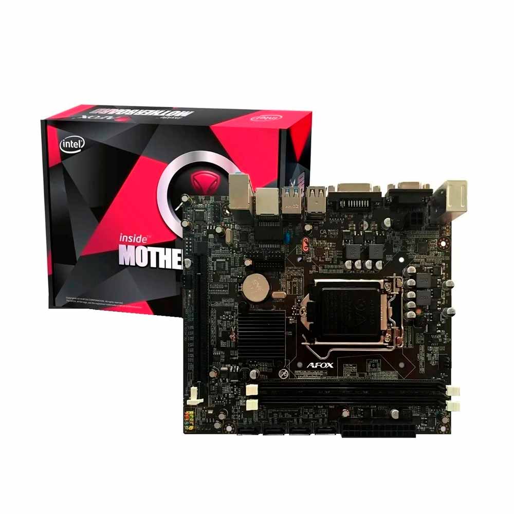Placa Mãe Afox IH55-MA4 Chipset H55, Intel LGA 1156, mATX, DDR3 - PATOLOCO Placa Mãe Afox IH55-MA4 Chipset H55, Intel LGA 1156, mATX, DDR3 - PATOLOCO